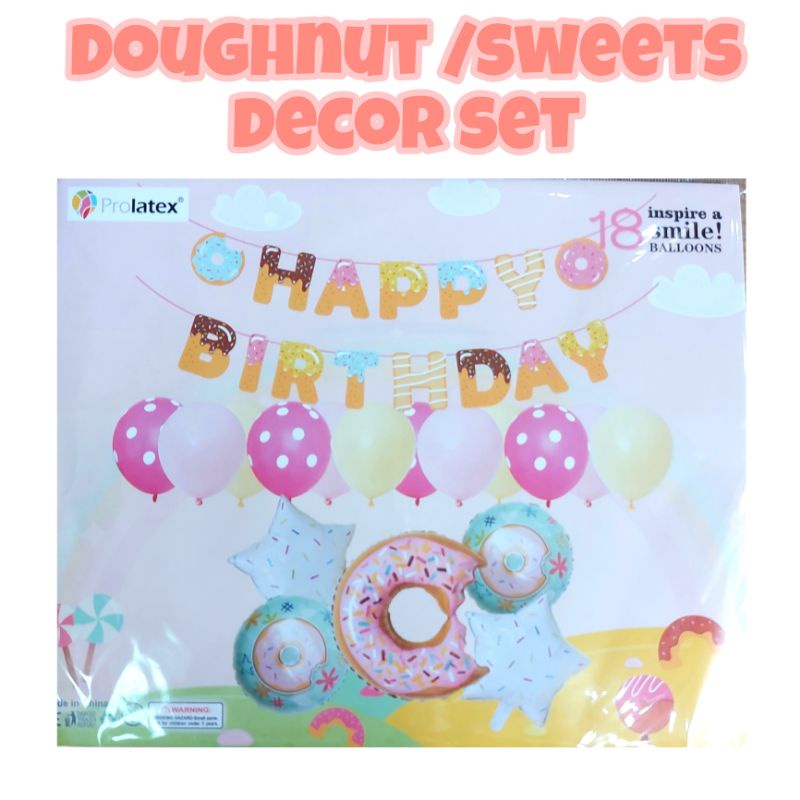 Doughnut / Sweet Complete Decoration Set | Shopee Philippines