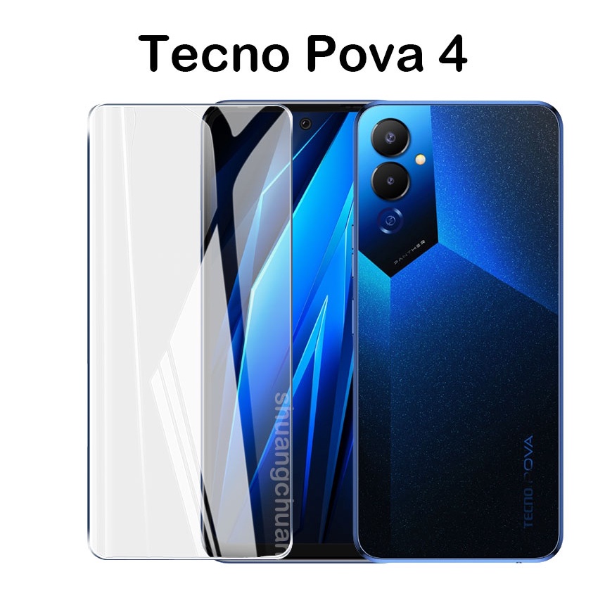 Clear screen coverage glass For Tecno Pova 4 Pova 3 Pova 2 tempered ...