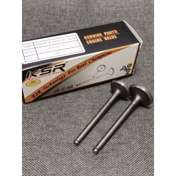 Valve Intake/Exhaust "Crypton R,S,Z,Yamaha X1" (KSR Thailand) | Shopee ...