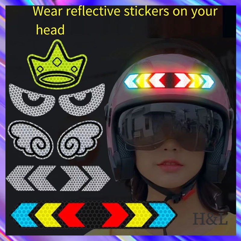 Hl Car Sticker Reflective Sticker Helmet Sticker Car Decoration ...