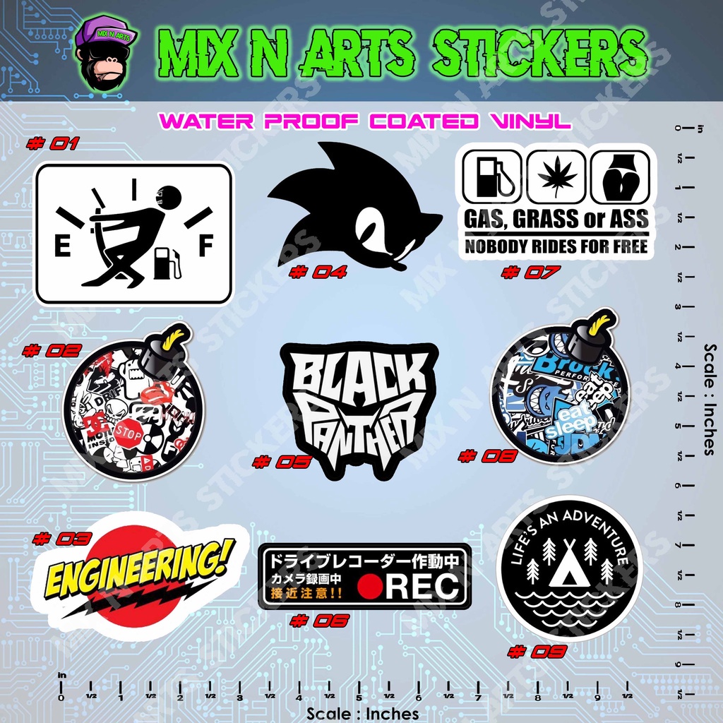 Thailand Motorcycle Decals 1 Waterproof Vinyl Sticker for Motorcycle ...