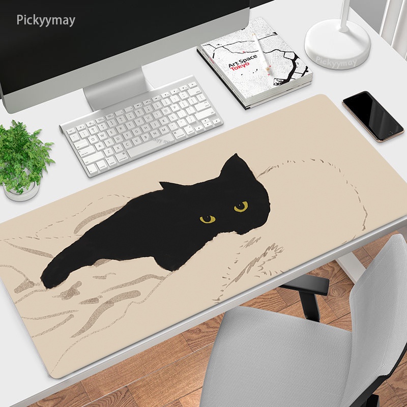 Kawaii Cat Mouse Mats Large Rubber Mouse Pad Waterproof Mousepads Cute ...
