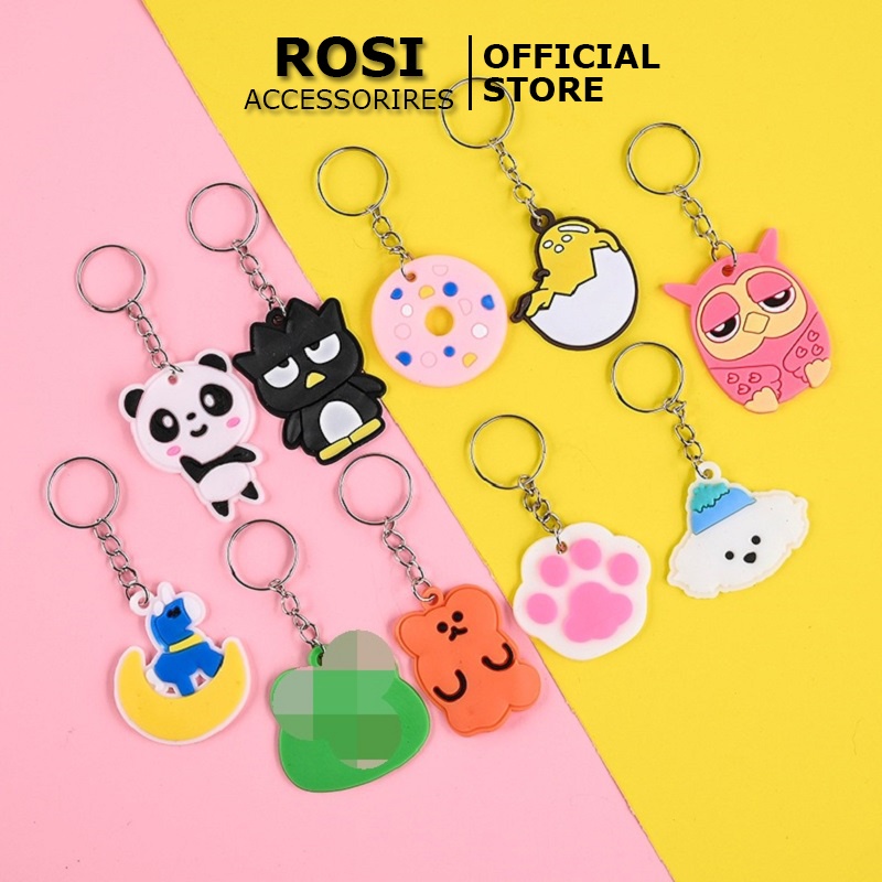 Pvc Cartoon Keychains With Many Funny And Cute Designs | Shopee Philippines