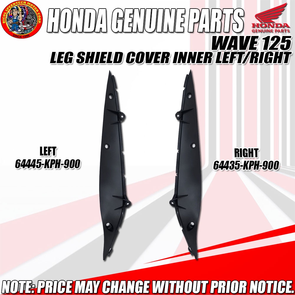 WAVE 125 LEG SHIELD (HPI) (Genuine: LEFT- 64445-KPH-900 / RIGHT- 64435 ...