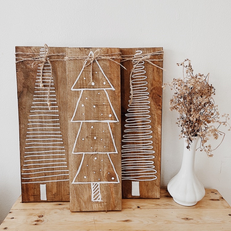 Freehand Christmas Tree Planks Decor (Felix) | Shopee Philippines