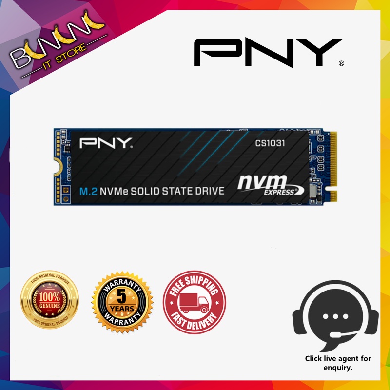 PNY CS1031 M.2 2280 NVMe Gen3x4 SSD similar to (NV1, A2000, SX8200 ...