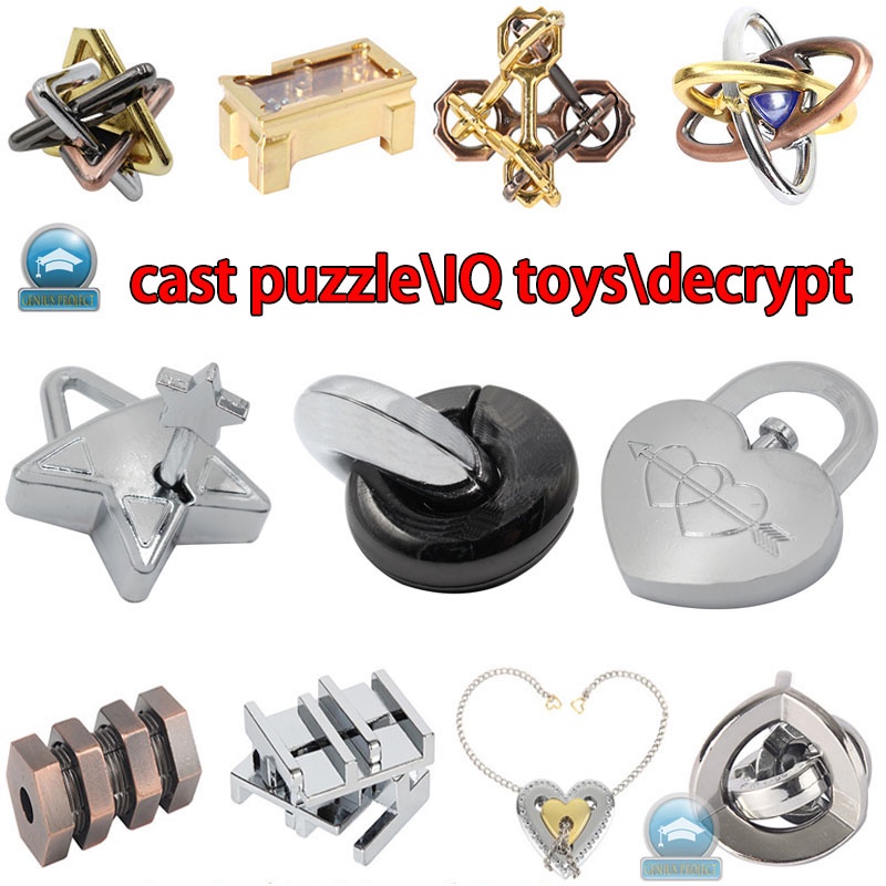 cast puzzle/Alloy Unlocking/Magic Gold Toys/Adult Decompression ...