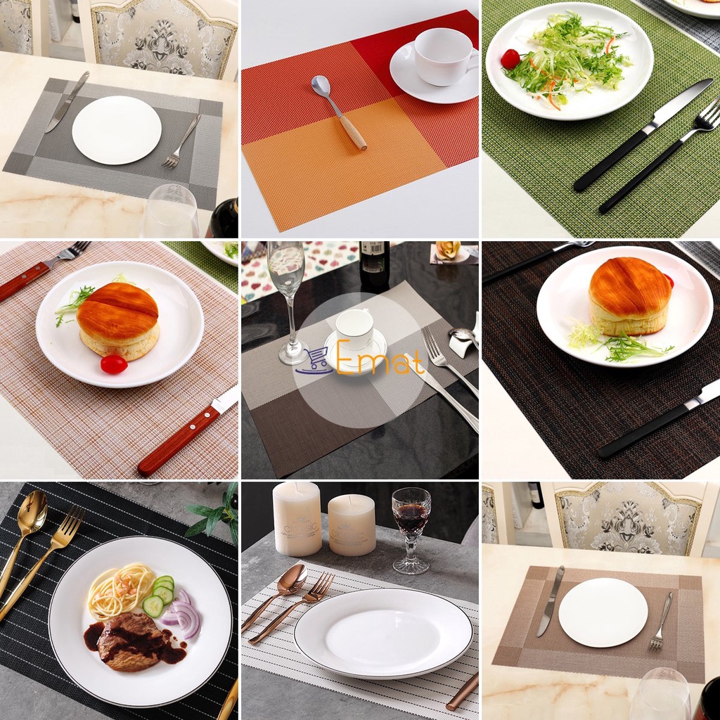 Pvc Table Cover Anti-Slip Dining Table Mat Table Decoration for ...