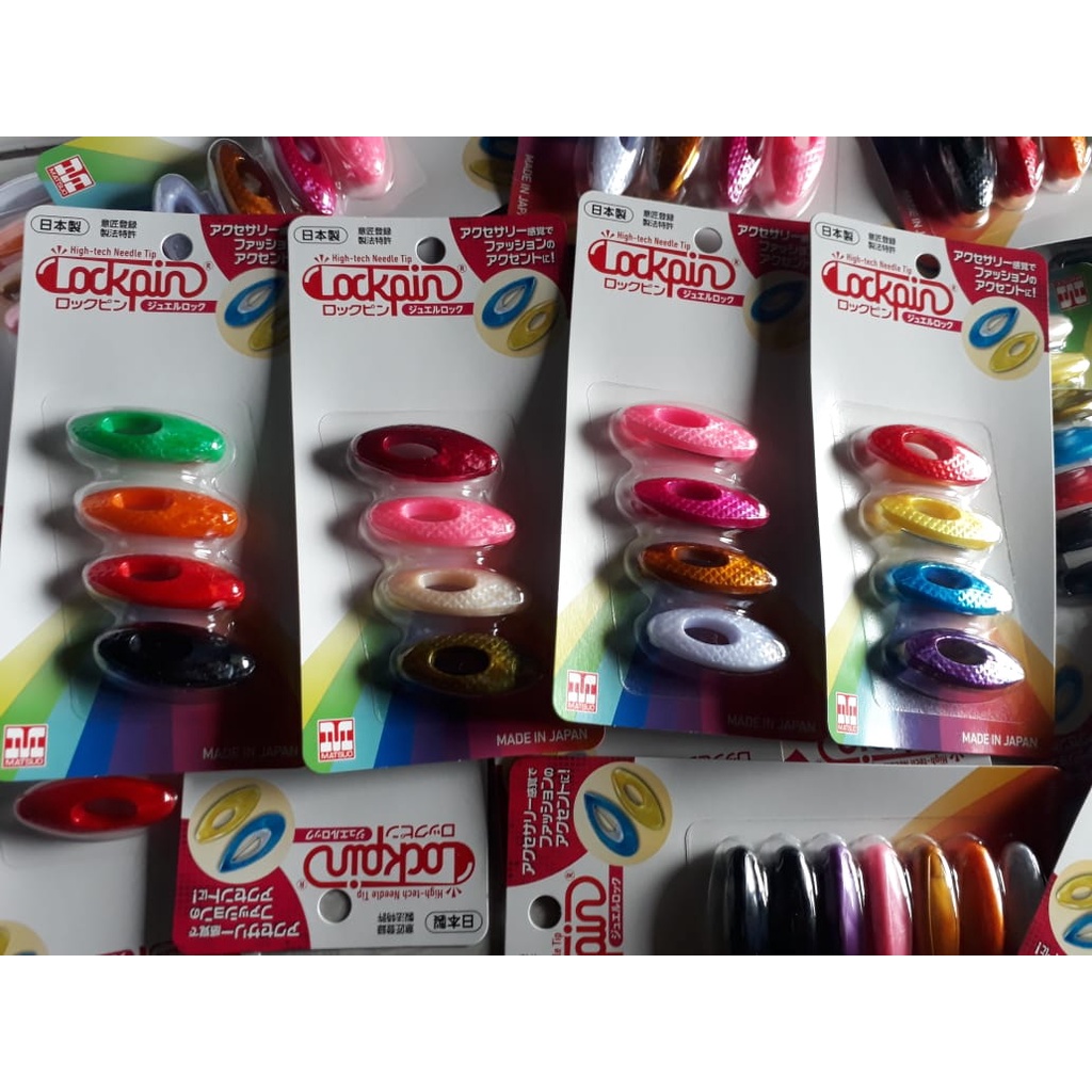 Japanese Pigeon Pin Jewel lock diamond Metallic | Shopee Philippines