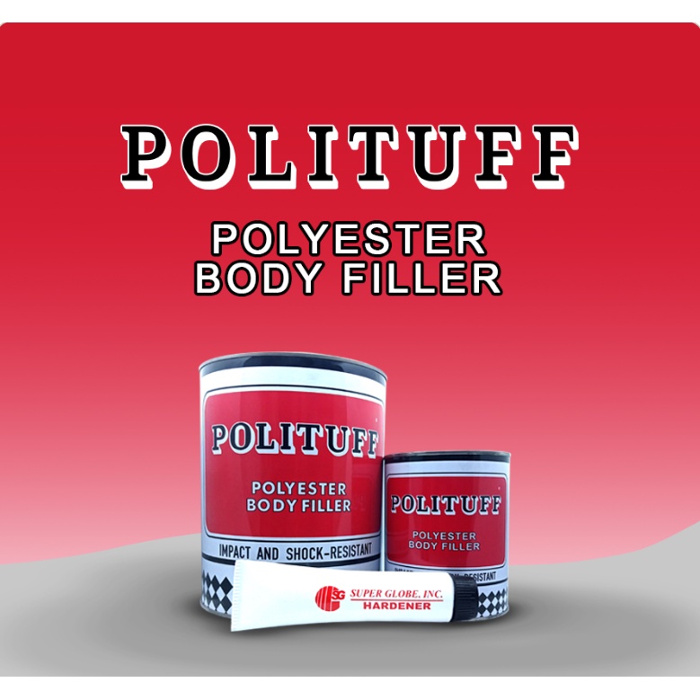 Polituff Polyester Body Filler with Hardener - 1L-4L | Shopee Philippines