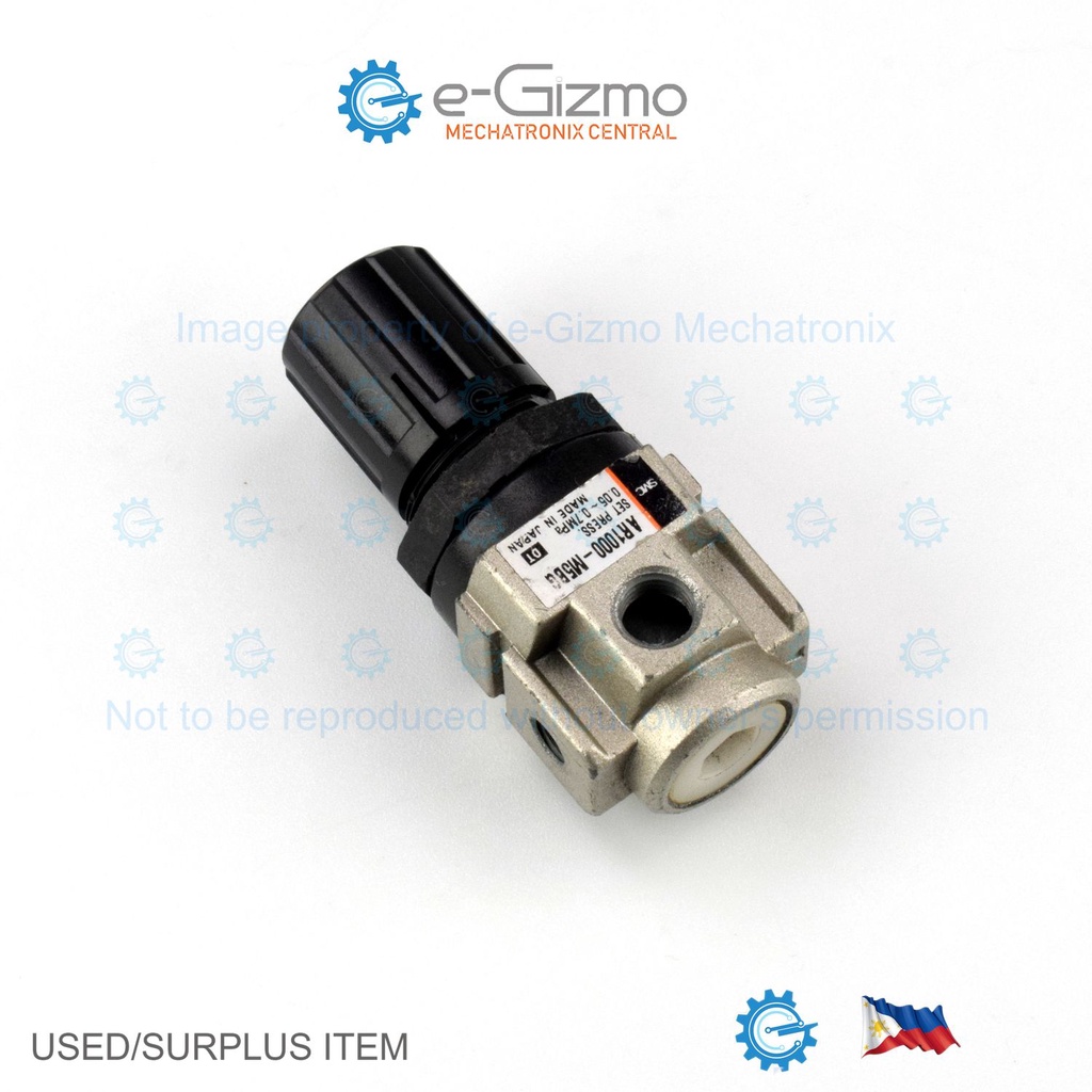 SMC Miniature Air Pressure Regulator 7-100psi AR1000-M5BG [USED ...