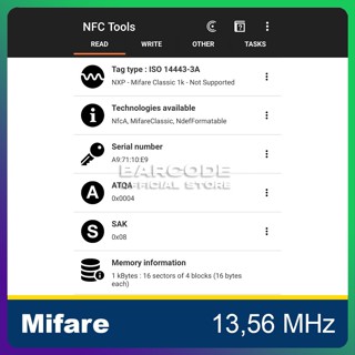 Contactless Smartcard Mifare RFID Card 1K (13.56 MHz) Id Card | Shopee ...