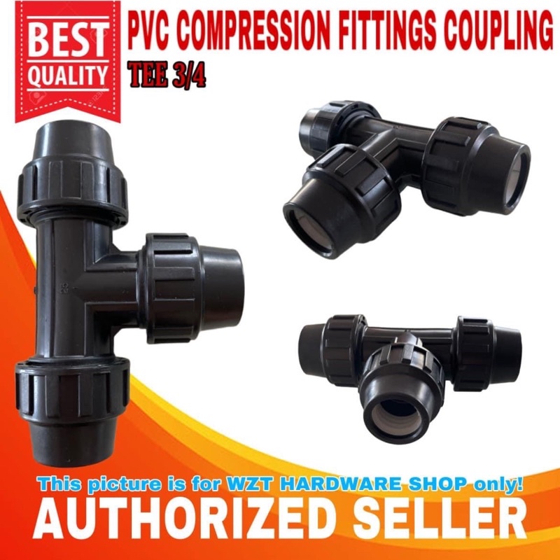 ( ELBOW , TEE , COUPLING, FEMALE - MALE ADAPTOR 1/2”-3/4”-1” )PVC - PE COMPRESSION FITTINGS ...