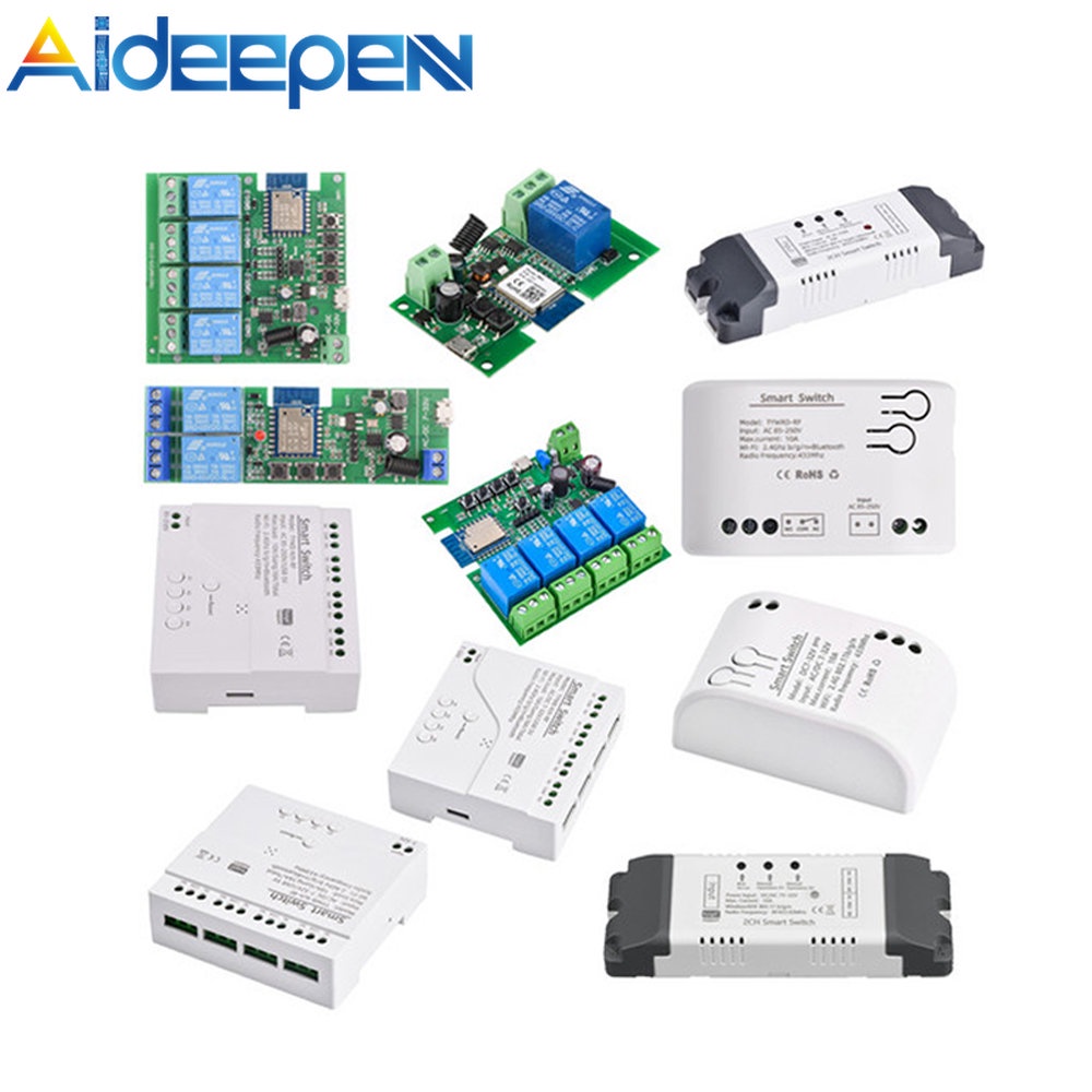 AIDEEPEN Tuya/eWeLink APP Smart Remote Control Wireless WiFi Switch ...