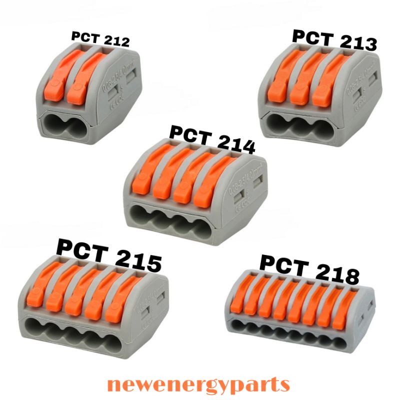 PCT 212/213/ 214/215/218 Mini Fast wire Connector Push-in Terminal Block | Shopee Philippines