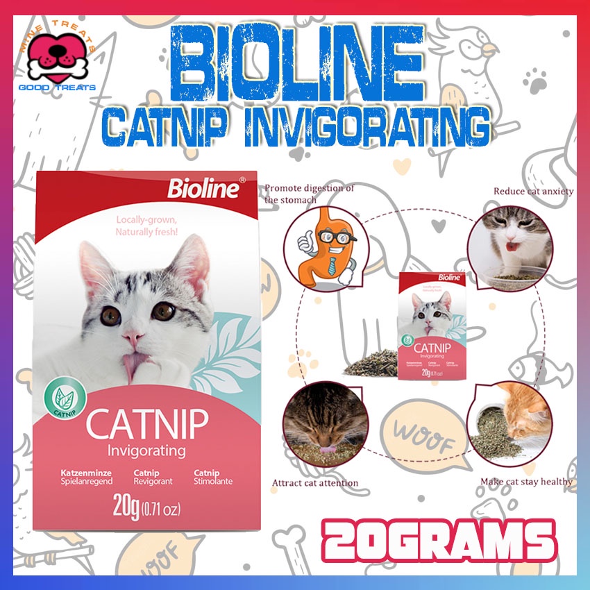 Bioline Catnip Invigorating Organic Premium Potent Catnip Use On Cat Toys Teasers And Scratchers