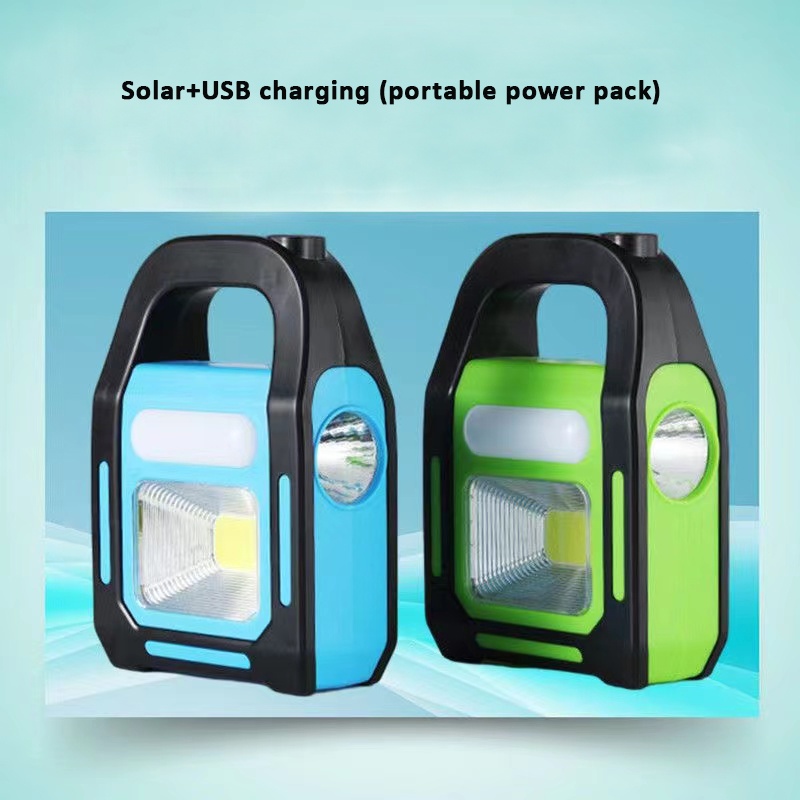 COD RECHARGEABLE FLASHLIGHT Solar Light LED Light USB Charging ...
