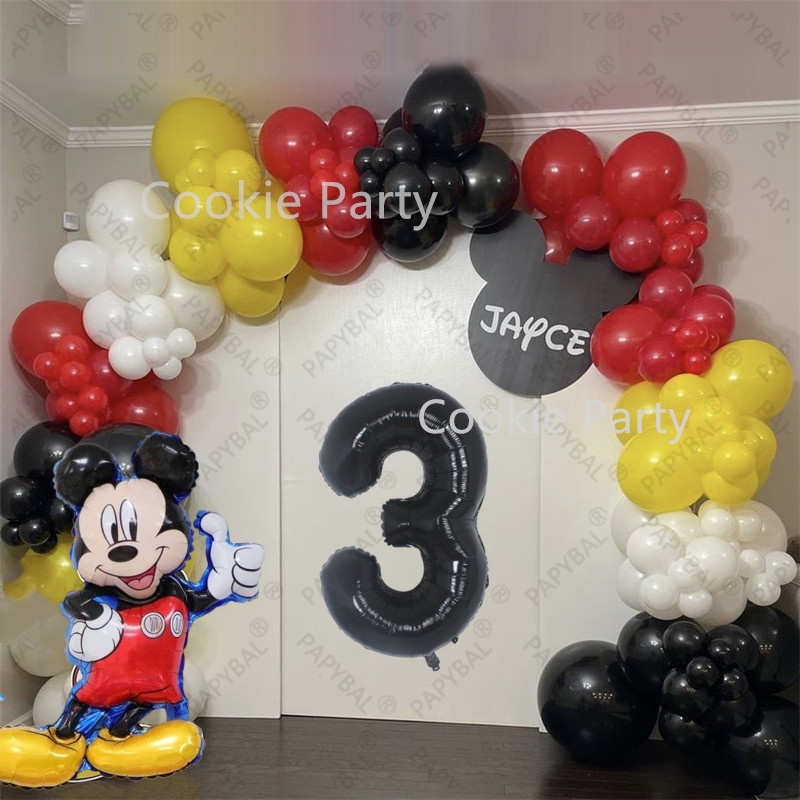 84pcs Disney Mickey Mouse Theme Party Decoration Set Children Number ...