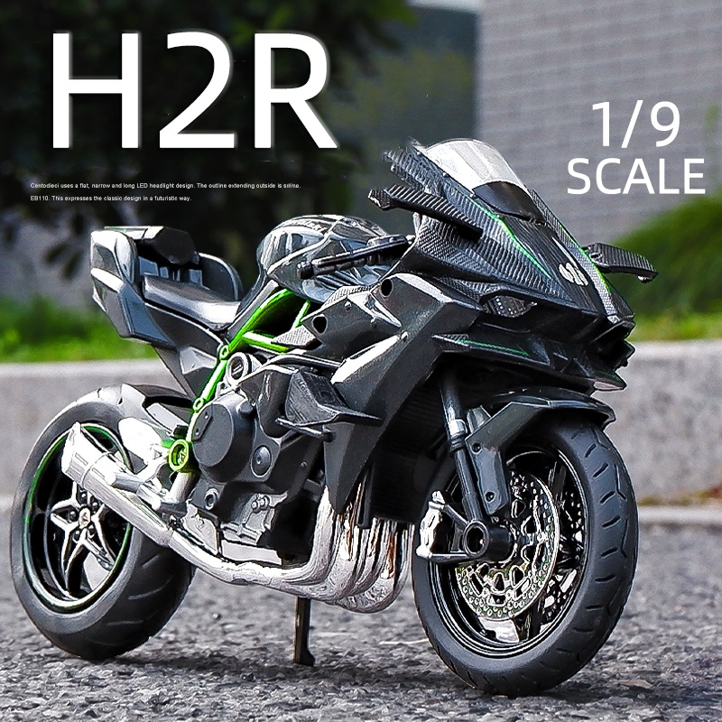 1:9 Large Scale Motor Kawasaki Ninja H2R Alloy Diecast Motorcycle Model ...