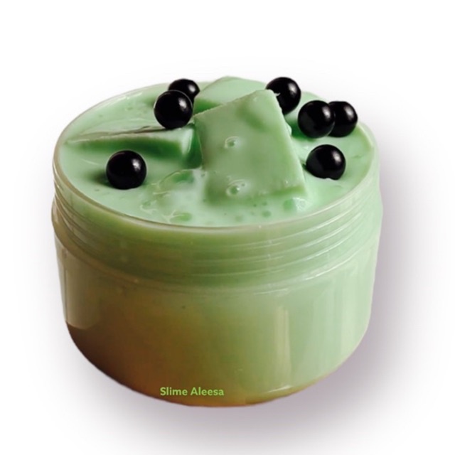 Matcha Ice Tea Boba Slime | Shopee Philippines