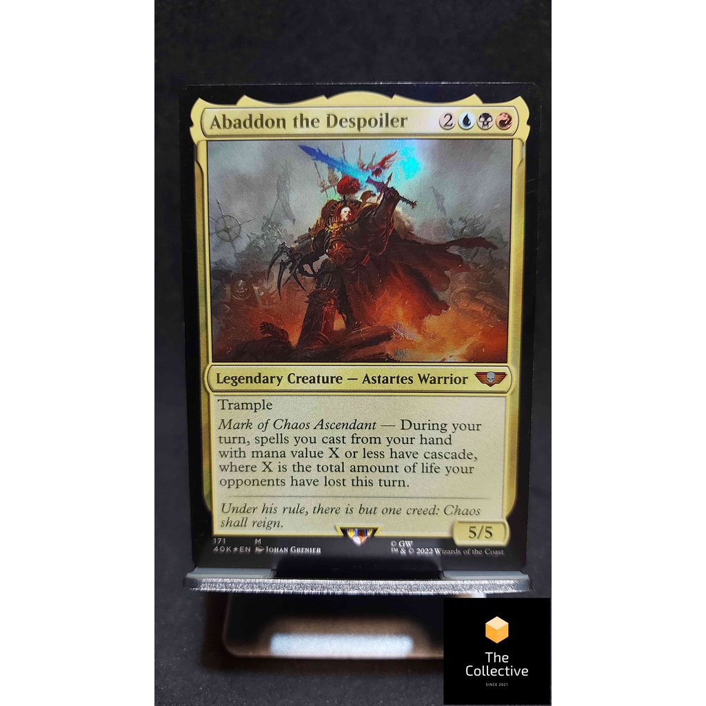 Magic the Gathering - MTG Card Game - Abaddon the Despoiler - 40K(Foil ...