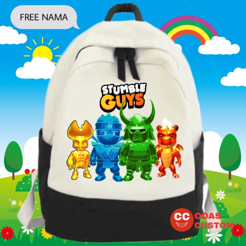 STUMBLE GUYS BAG ELEMENTARY SCHOOL CHILDREN'S BACKPACK | Shopee Philippines