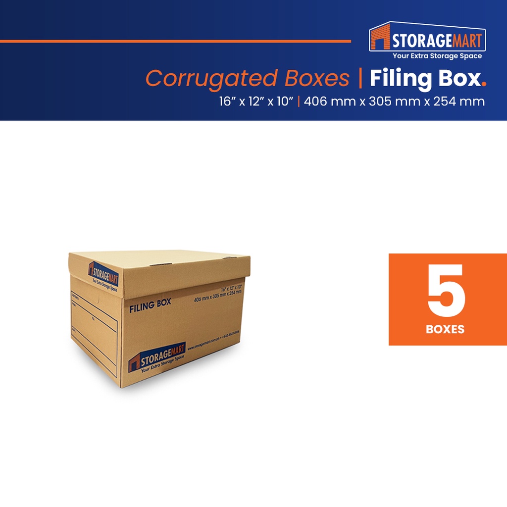 StorageMart Filing Box 16x12x10 (5pcs) | Shopee Philippines
