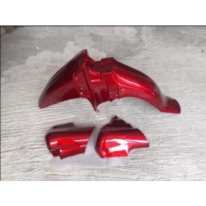 MERAH Jupiter Z New Burhan front fender fender plus red Jupiter shock ...