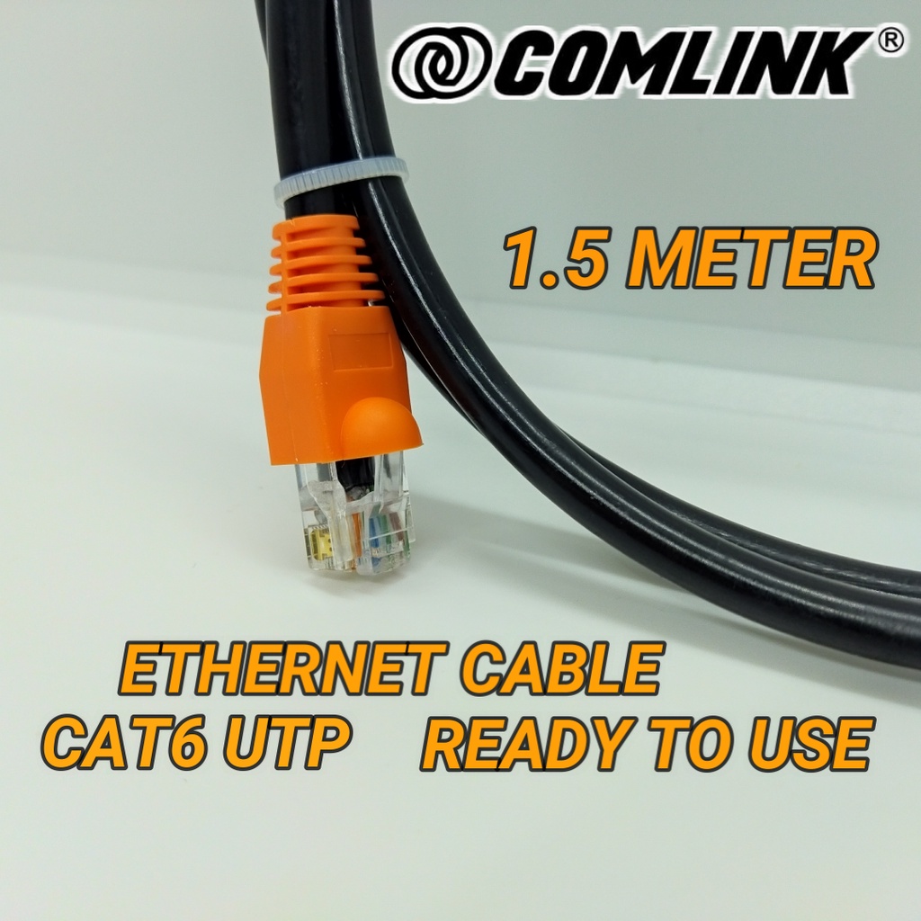 1.5M CAT6 Lan Cable 1.5 Meter COMLINK Outdoor UTP Ethernet Patch Cable ...