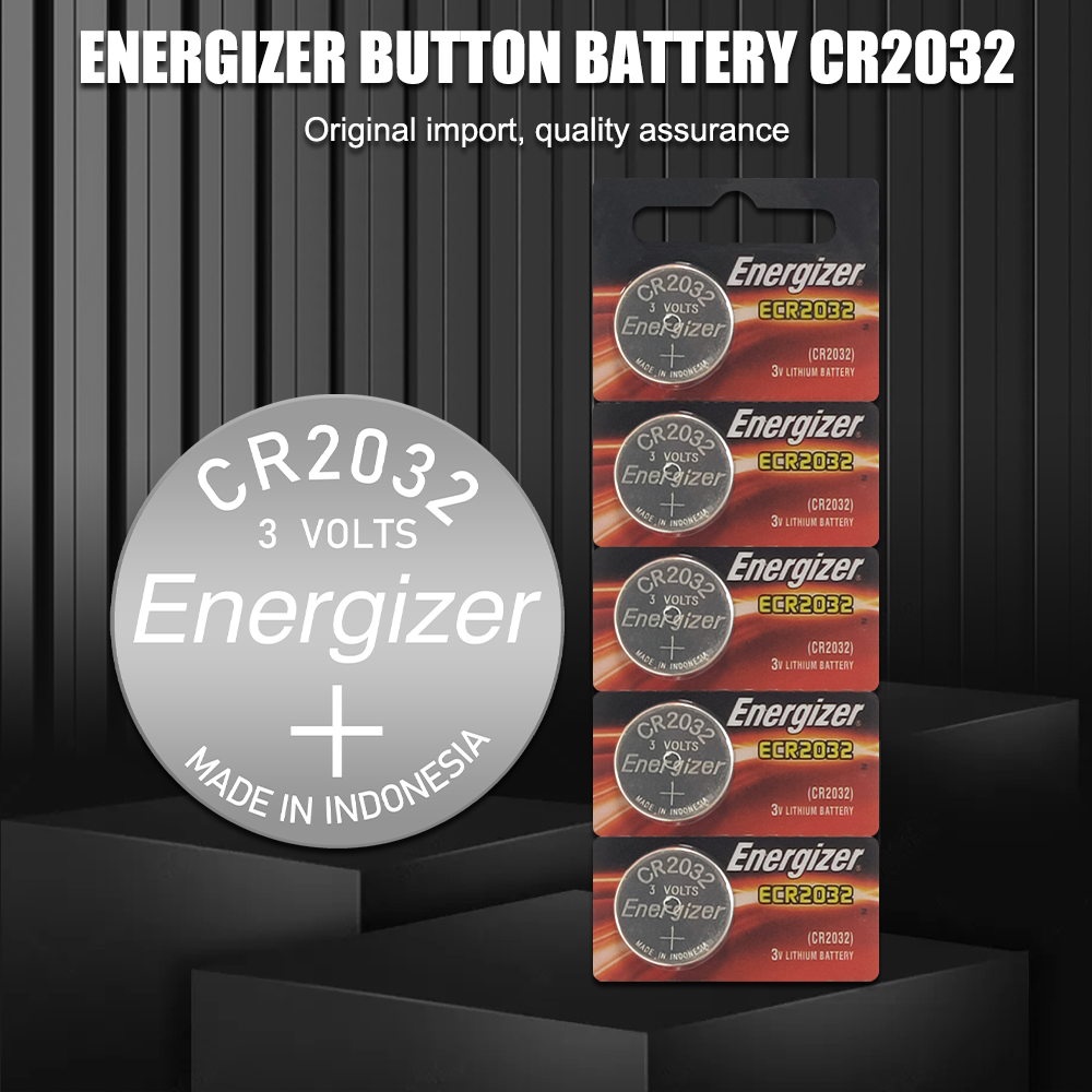 5PCS Original Energizer 3V CR2032 CR 2032 Lithium Battery For Watch ...