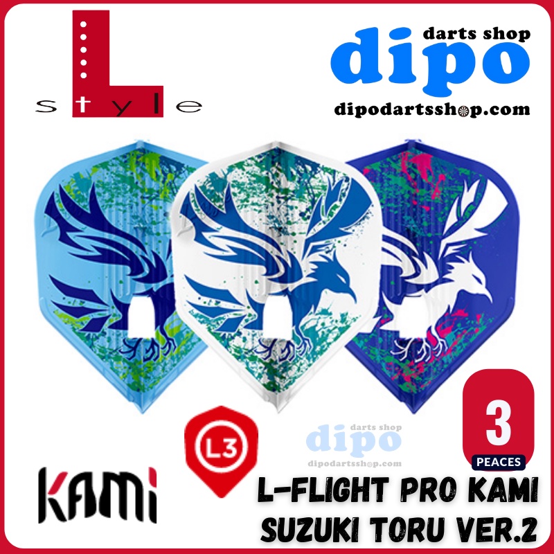 L-Style Darts Flight - L-Flight PRO KAMI Toru Suzuki ver.2【 Shape L3 】 | Shopee Philippines