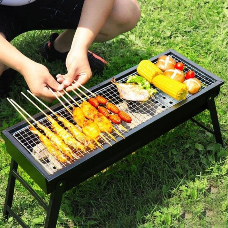 Outdoor BBQ Charcoal Grill with High Legs and Grill for meat, seafood, oysters, fish Misy Home ...