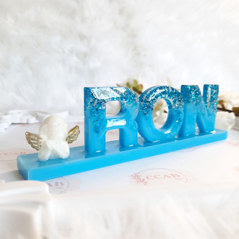 Acrylic Resin Keychain Letters with Standee Name | Shopee Philippines