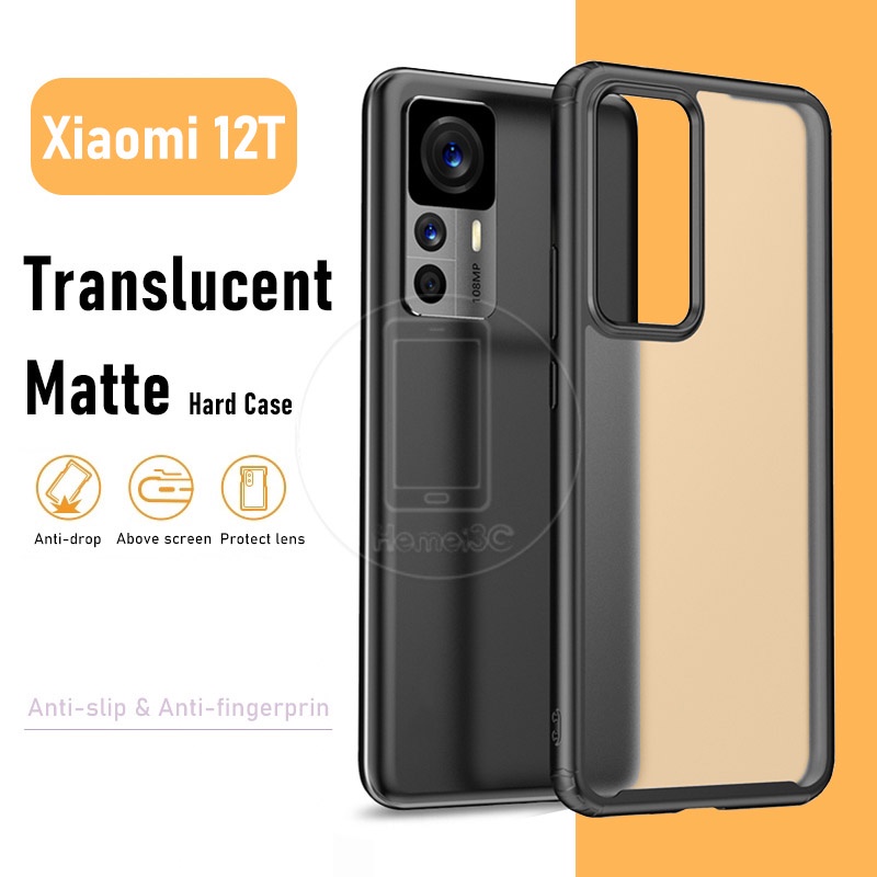 Xiaomi Mi 12T Xiaomi12T Pro Casing Transparent Matte PC Hard Phone Case ...