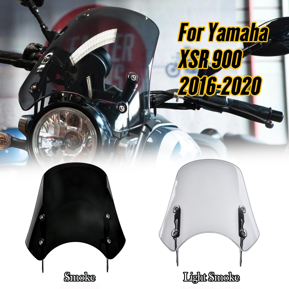 LJBKOALL XSR900 Windshield Windscreen for Yamaha XSR 900 2016-2021 2020 ...