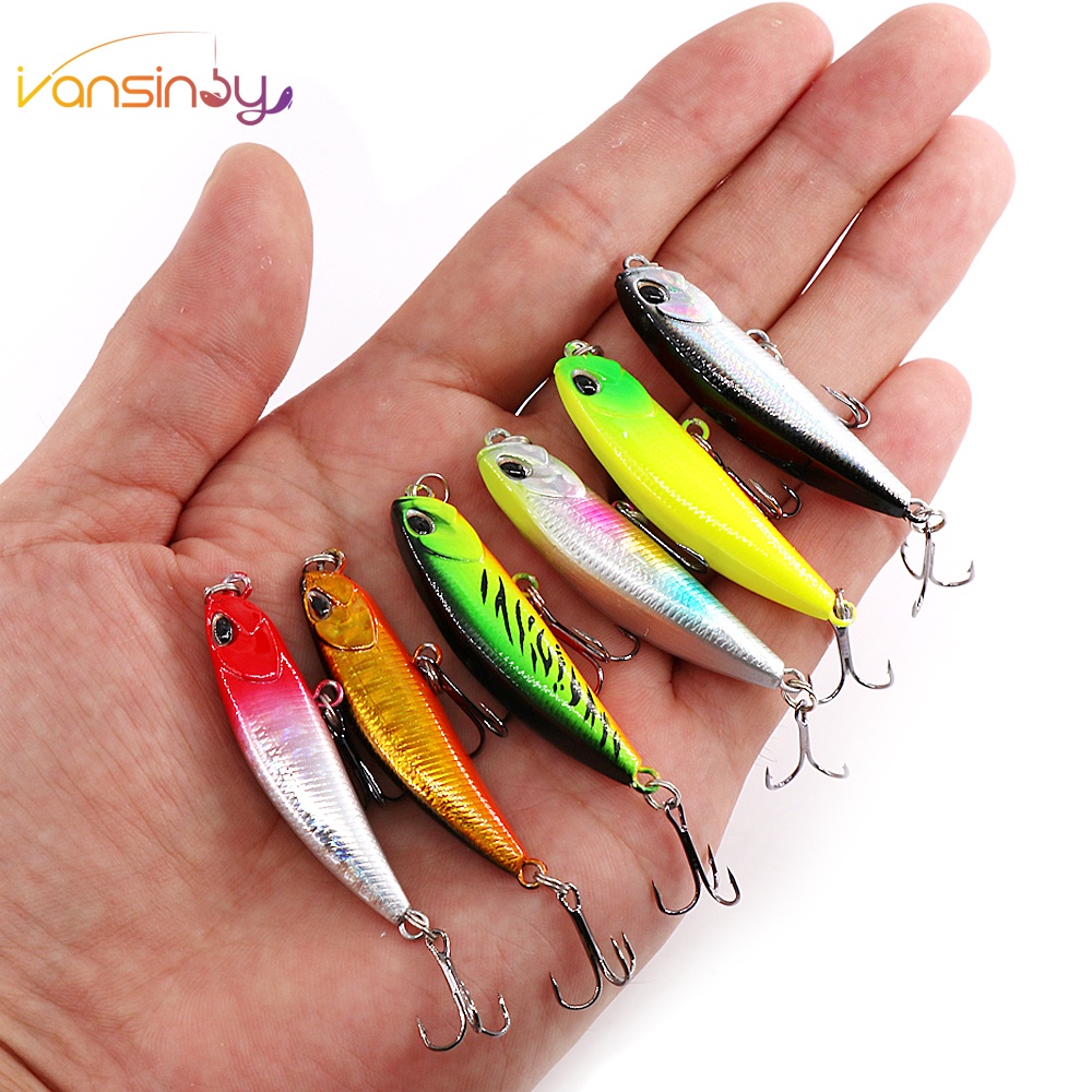 5.3cm/5g Fishing Lure Slow Sinking Minnow Hard Artificial Bait 3D Eyes Fishing Tackle | Shopee ...
