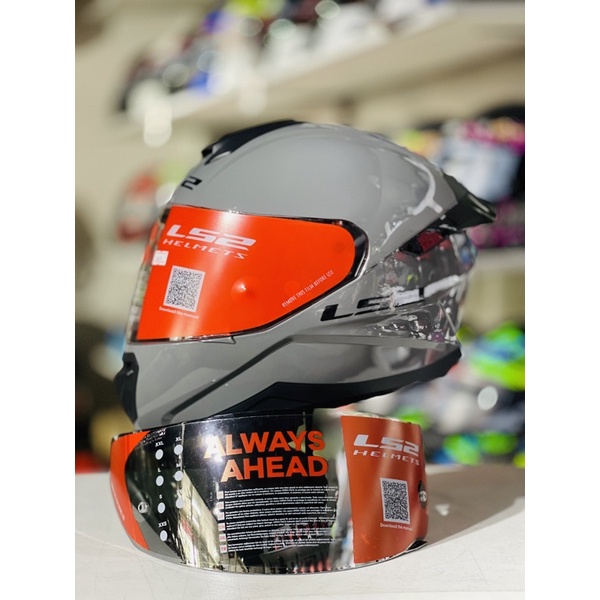 LS2 FF802 FLASH Full-Face Single Mono Helmet + Free Tinted Visor ...