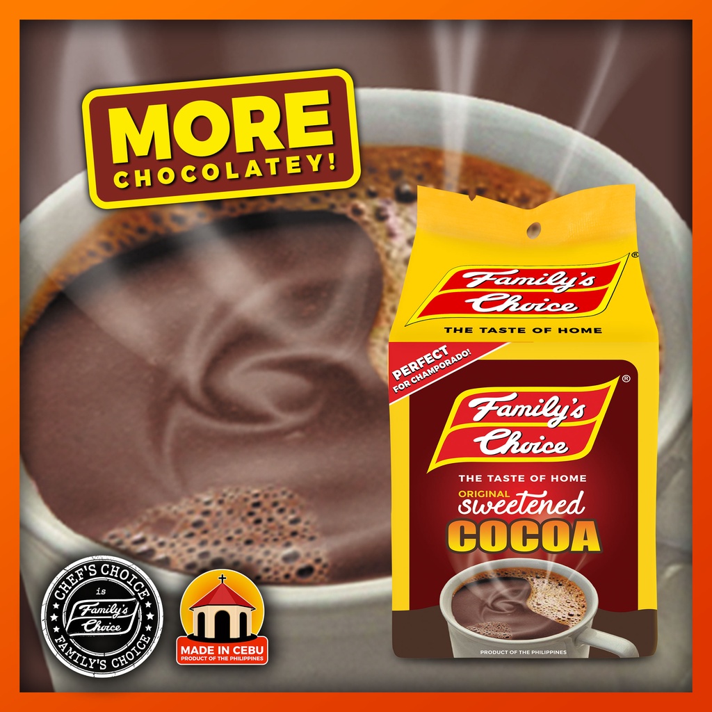 Family's Choice Sweetened Cocoa Sachet 1 Dozen x 15 gms | Shopee ...