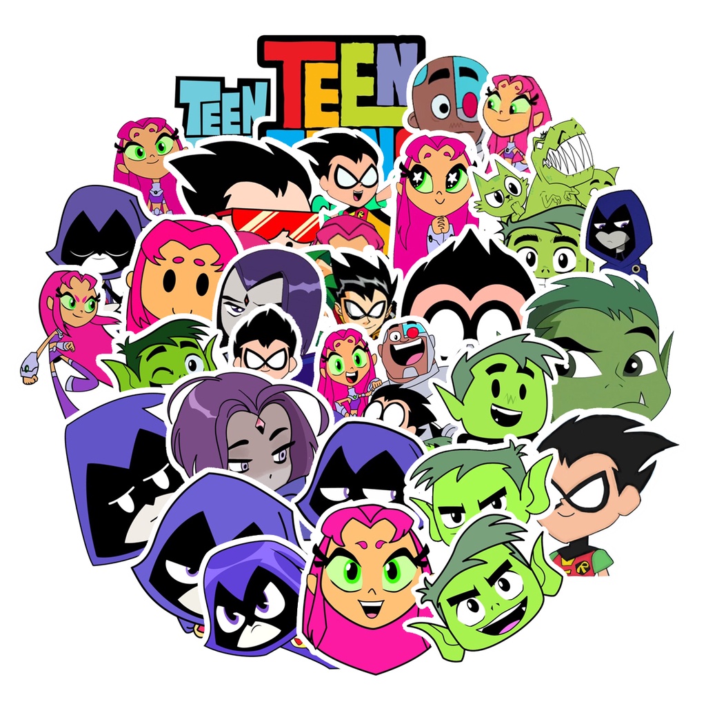 Teen Titans Go Cartoon Sticker Pack (30pcs) | Shopee Philippines