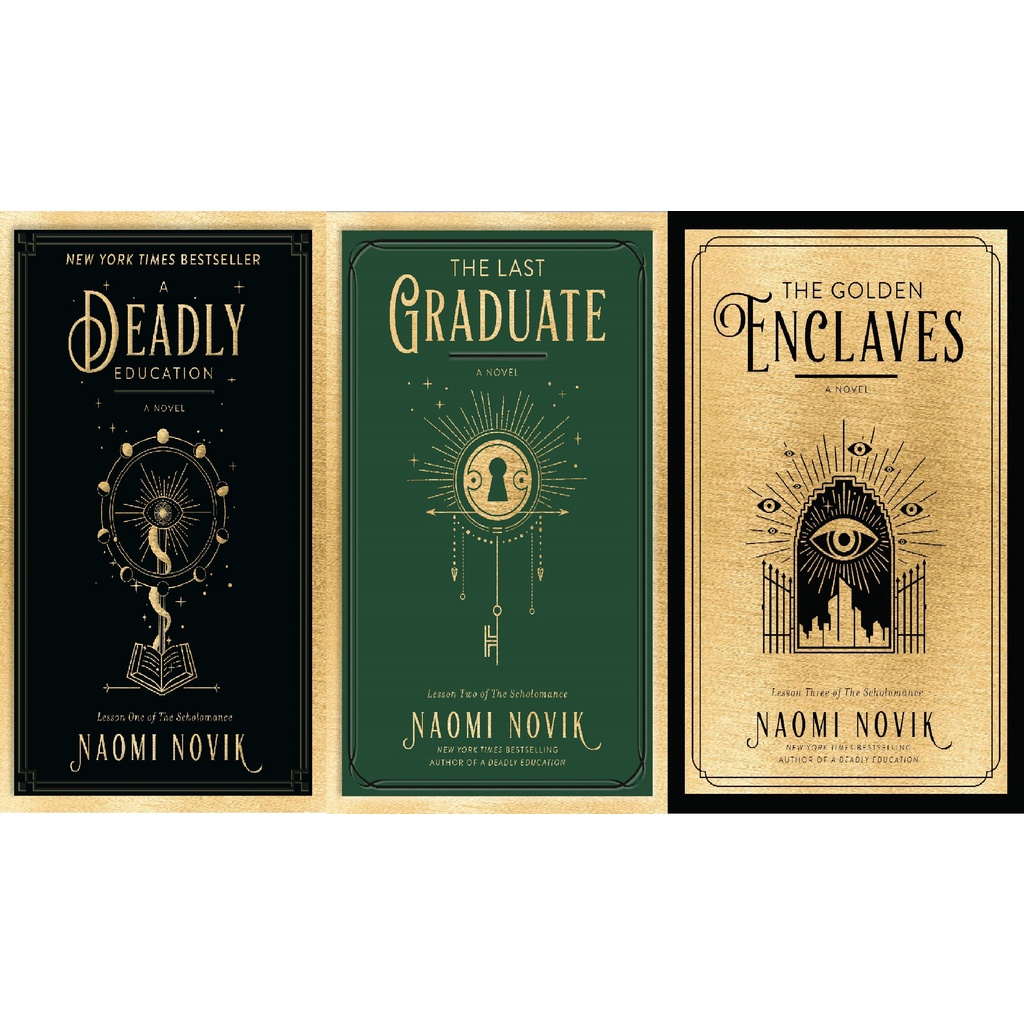A Deadly Education, The Last Graduate, The Golden Enclaves, [Paperback ...