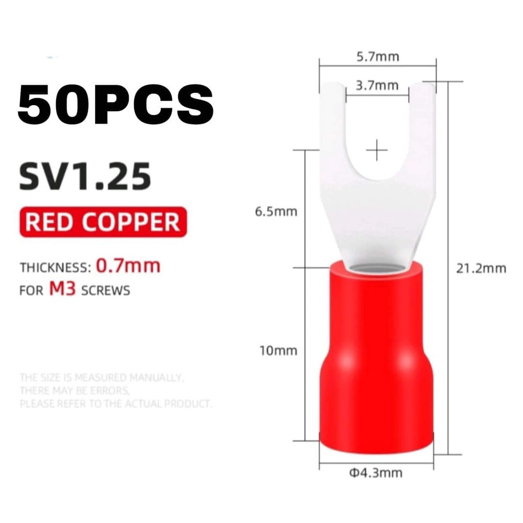 Cold pressure terminal fork pre - insulated terminal SV-1,SV-2,SV-3,SV ...