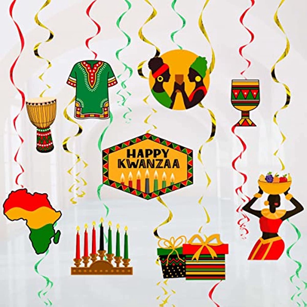 CHEEREVEAL Happy Kwanzaa Decorations African Heritage Holiday Party ...