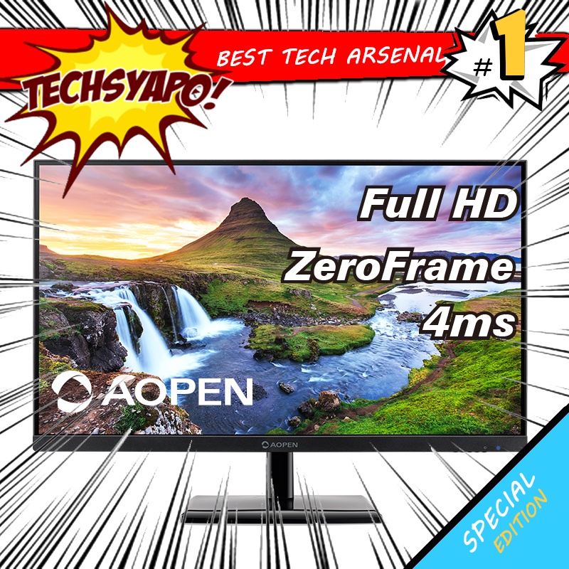 Acer AOpen 27” Monitor 27CH2 bix, VGA/HDMI, 75Hz, IPS, BlueLightShield | Shopee Philippines