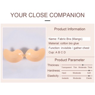 Angelcity Magic Push Up Bra Cleavage Strapless NuBra Bralette Mango ...