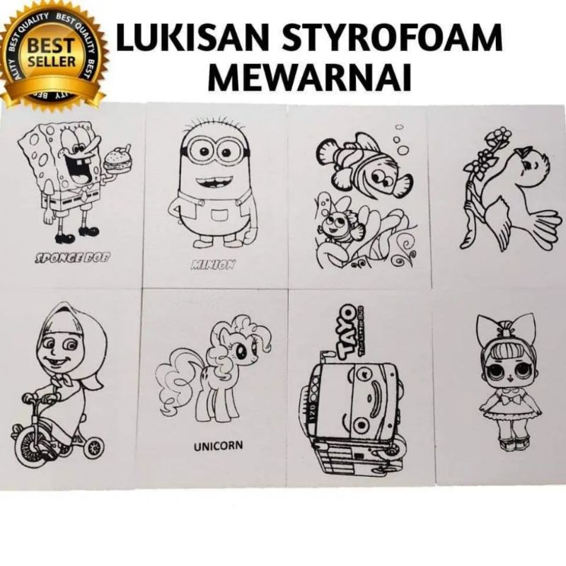 Children's Styrofoam Painting / Styrofoam Painting / Painting Cork ...