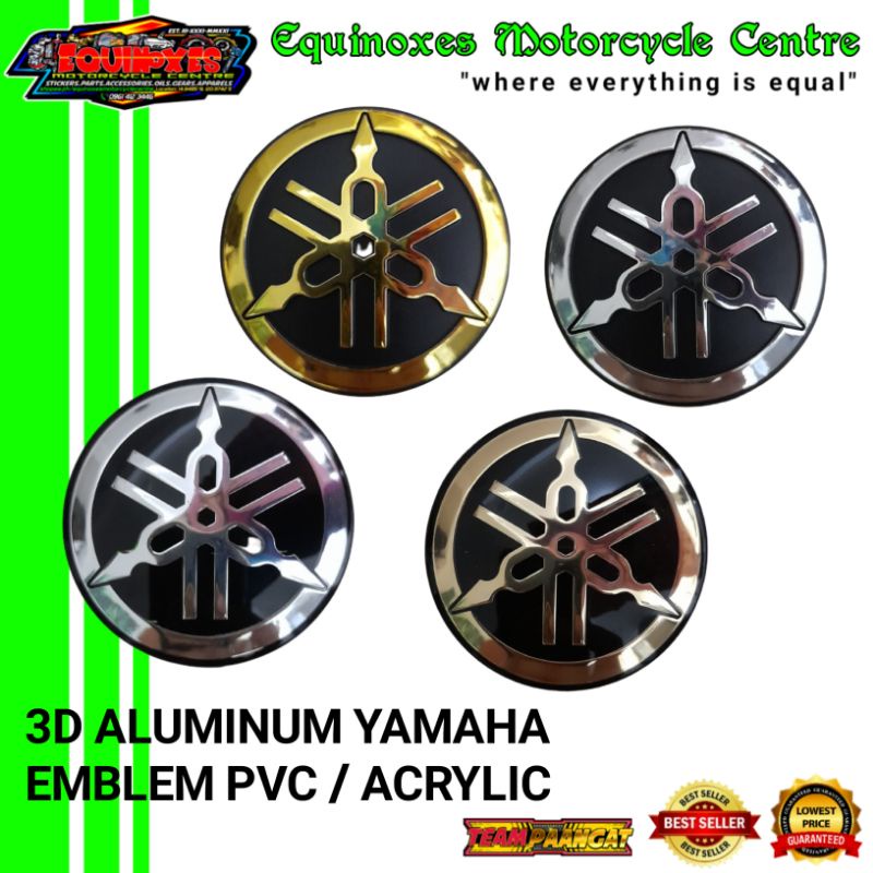 YAMAHA EMBLEM 3D PVC / ACRYLIC | Shopee Philippines