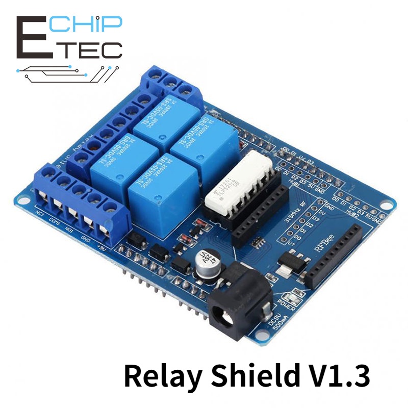 4 Channel DC 5V Relay Module Extension Board with Optocoupler Protection Relay Shield V1.3 ...