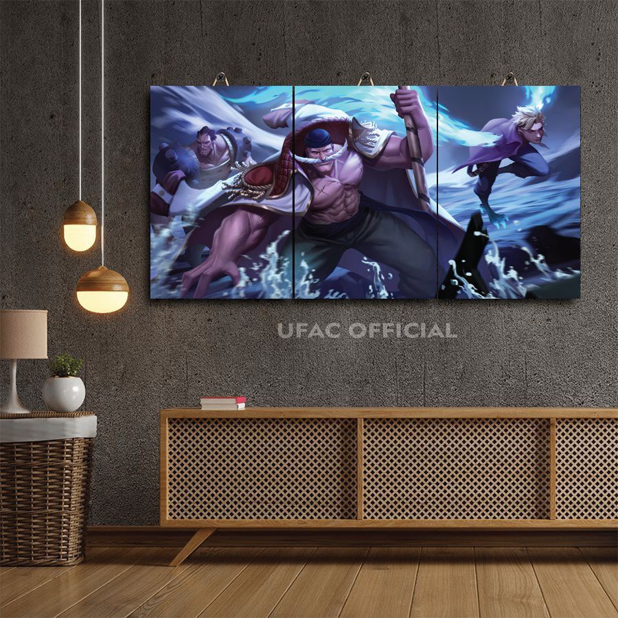 81-97 BABY ROOM DISPLAY ANIME ONE PIECE PICTURE 60X30 MULTIPANEL DUUZV ...
