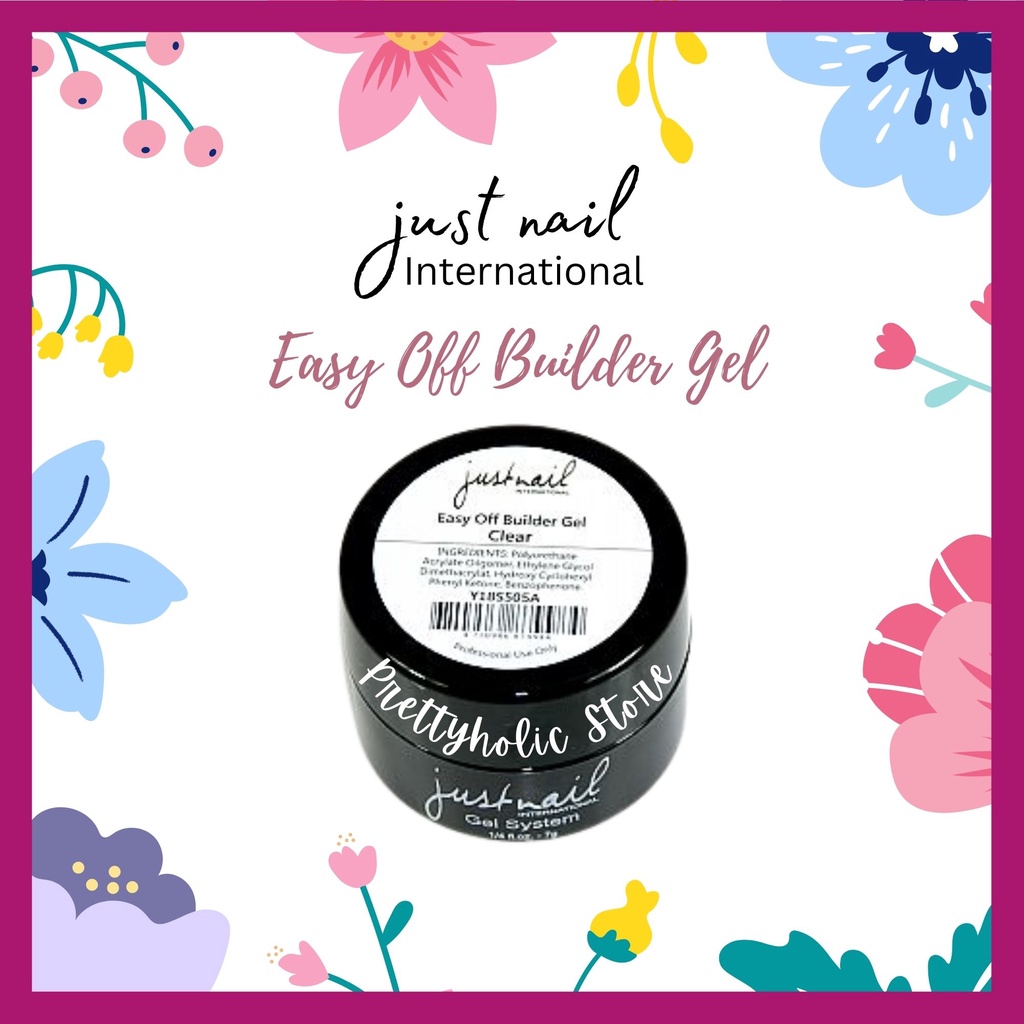 Just Nail Easy Off Builder Gel Clear 7g / Builder Gel Clear 15g ...