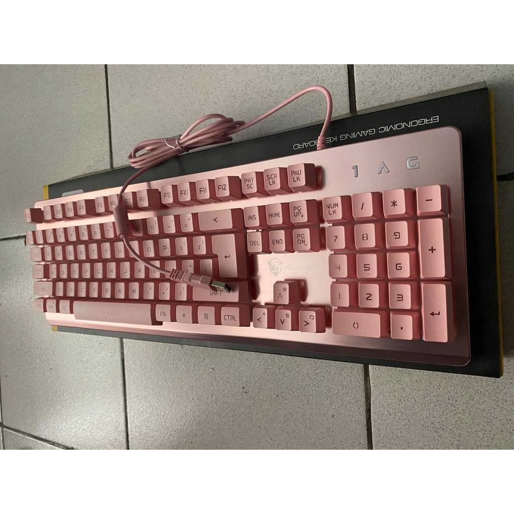 Badwolf Bk800 Savior Keyboard (Color: White/Pink) | Shopee Philippines